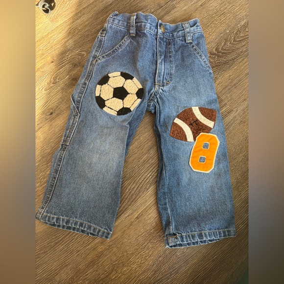 Bottoms | Vintage Bon Bon Appliqu Jeans Soccer And Football Number 8 ...